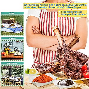 MotBach 200 Pack Small Paper Food Boats, 1/4 Lb Disposable Kraft Food Trays, Take Out Paper Boats, Food Serving Trays, Grease Resistant Paper Trays for Party Fries Popcorn Nachos Snacks Tacos, (White)