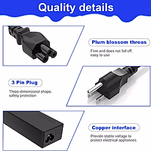 Delippo 22V 4.54A 100W Charger Power Supply for Samsung Monitor LC27HG70QQUXEN CHG70 Gaming Monitor SE790C Monitor S34E790C SE790C-4 S34E790C LS34E790 LS34E790CNS/EN