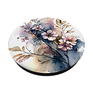 Colorful Flower Garden Botanical Watercolor Blossom Floral PopSockets Swappable PopGrip