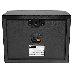 Rockville Pair KPS65 2-Way 400 Watt Karaoke Speakers+Wall Brackets/MDF, Black, 6.5"