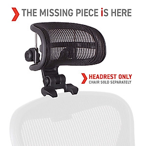 Engineered Now The Original Headrest for The Herman Miller Aeron Chair (H4 for Remastered, Graphite)