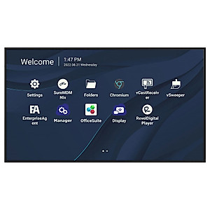 ViewSonic CDE6530 65" 4K UHD Wireless Presentation Display 24/7 Commercial Display with Portrait Landscape, HDMI, USB, USB C, WiFi/BT Slot, RJ45 and RS232