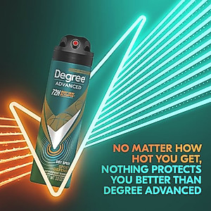 Degree Men Antiperspirant Deodorant Dry Spray Sport Defense 72-Hour Sweat and Odor Protection Deodorant For Men With Body Heat Activated Technology 3.8 oz