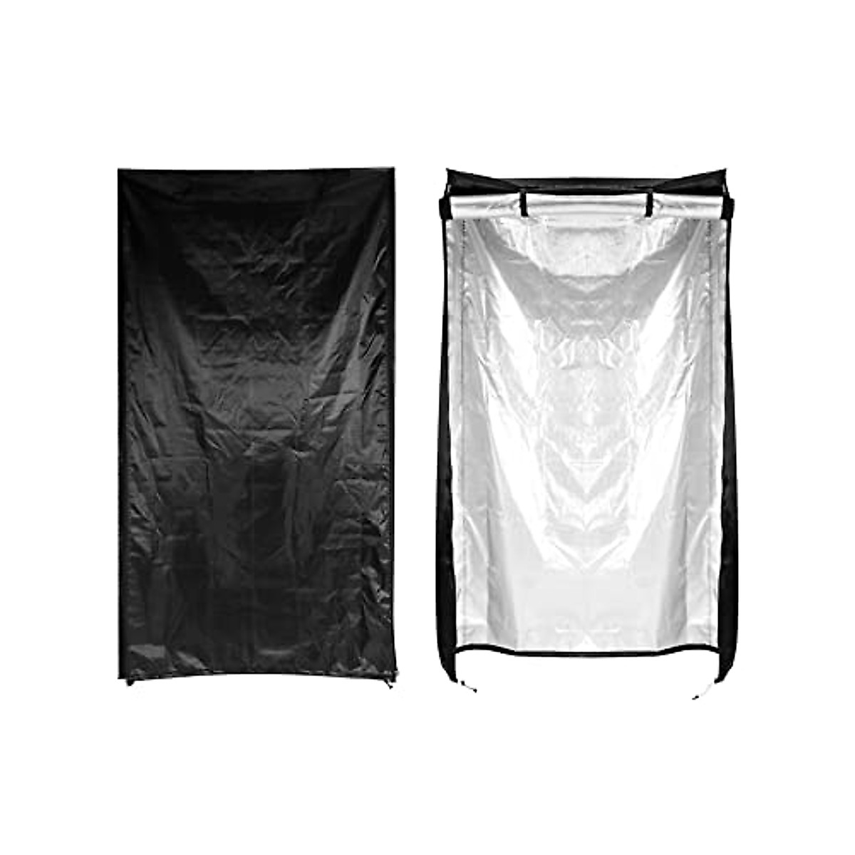 Qwork Storage Shelving Unit Cover, Wire Rack Cover for Shelf 36X14X72in, 210D Oxford Cloth, to Keep Rack Clean, for Your Home, Office, Storage and Garage, Black Cover Only