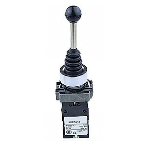 LRJBFC 1PCS XD2PA14CR 4NO 4Po sitions Latching Maintained Wobble Stick Joystick Replace Switch