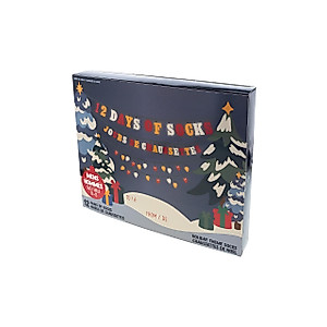 Gertex Men's 12 Days of Socks Holiday Christmas Advent Calendar Gift Box