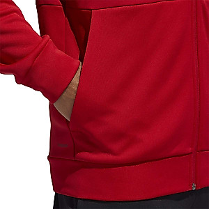 adidas Issue Full Zip Jacket - Men's Casual S Team Power Red Melange/White
