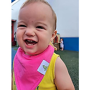 Quinton Bradley 8 Pack Baby Bandana Drool Bib Gift Set, Infants and Teething Toddlers Solid Color Bundle (Rainbow)