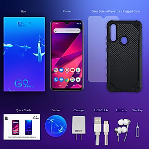 BLU G9 PRO | 2020 | All Day Battery | Unlocked | 6.3” HD+ Infinity Display | 128 GB | Triple 48MP Camera | US Version | US Warranty | Nightfall