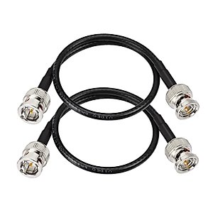 Superbat 3G/6G HD SDI Cable BNC Cable 1ft Thin Short SDI Cable (Belden 1855A) Supports HD-SDI/3G-SDI/4K/8K Camera Recorder Precision SDI Video Cable (2pcs)