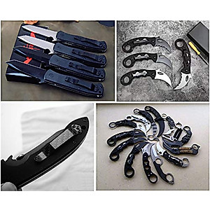 SICODA 2 pcs Deep Carry Pocket Clips for Folding Knives,Kydex Waist Clip,Folding Knife Back Clips (A)