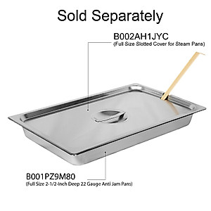 Excellante Full Size 2-1/2-Inch Deep 22 Gauge Anti Jam Pans