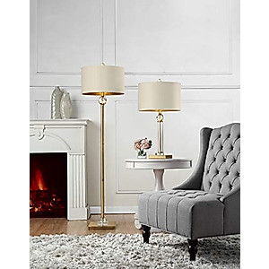 OK Lighting AZOK5161F 63.25" H Perspicio Floor Lamp, Brass