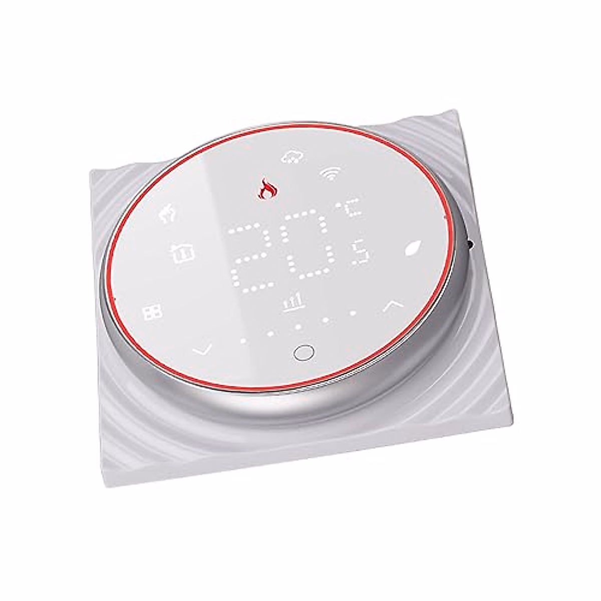 Smart WiFi Thermostat, AC95-240V Wireless WiFi Thermostat for Home for Water Heating (White)