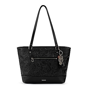 Sakroots Arcadia Recycled Metro Tote, Black