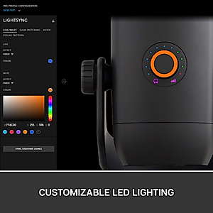 Blue Yeti X Professional Condenser USB Microphone with High-Res Metering, LED Lighting & Blue Voice Effects for Gaming, Streaming & Podcasting On PC & Mac (Renewed)