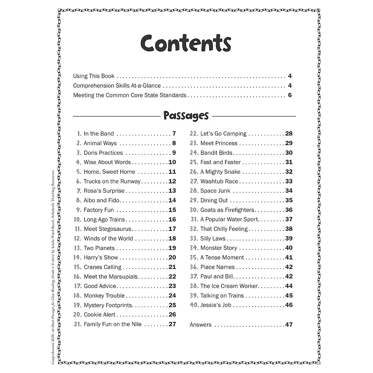 Comprehension Skills: Short Passages for Close Reading: Grade 3