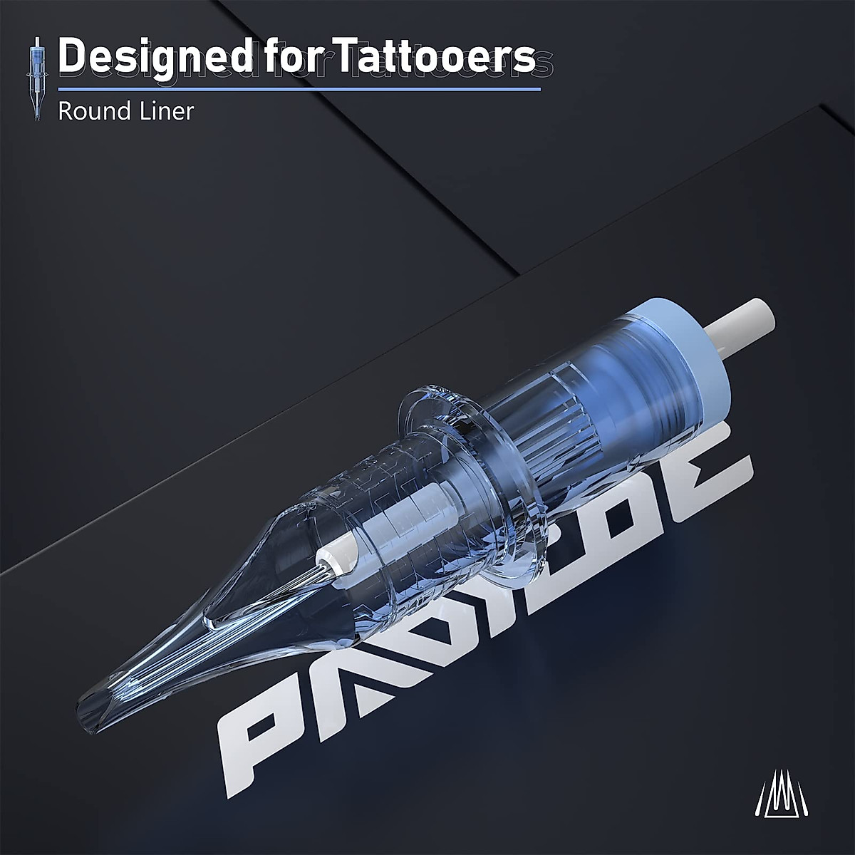 Padieoe Tattoo Cartridge Needles, 20pcs 3RL Tattoo Needles Cartridge Standard Cartridge Needles, Liner Needles of Tattoo Pen, Round Liner Tattoo Needle Tattoo Supplies (1203RL)