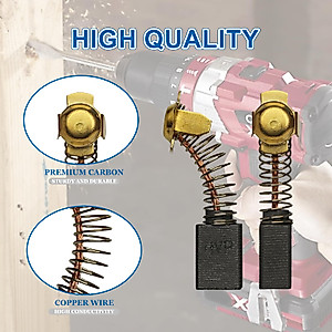 4pack N398321 Carbon Brushes for DEWALT DWP849 DWP849X DWP849X-B3 DWP849X-BR N398327 N103592 N088403 Power Tool Accessories