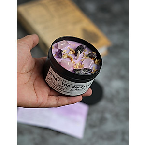Healing Candles, Manifestation Candles, Magical Gifts, Energy, Chakras, Desire Law of Attraction, Handmade Candles Birthday Gifts. (TRUST THE UNIVERSE)