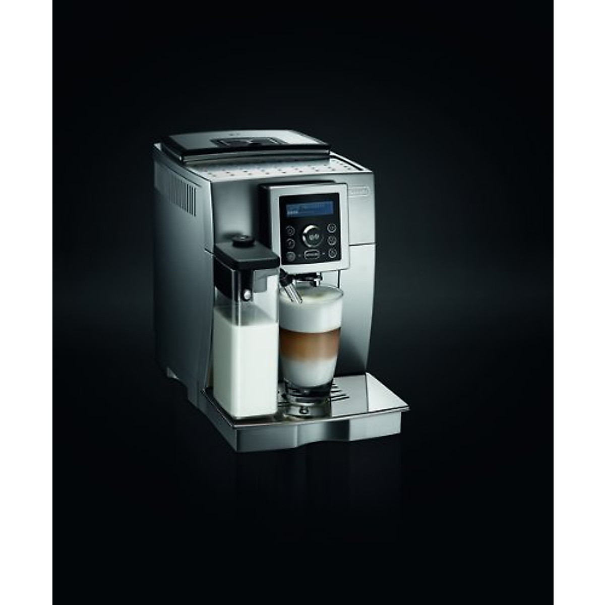 DeLonghi Compact Automatic Cappuccino, Latte and Espresso Machine, Silver