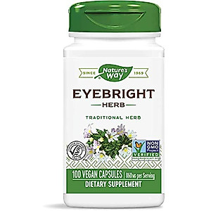 Nature's Way Eyebright Herb, 860 mg per Serving, 100 VCaps