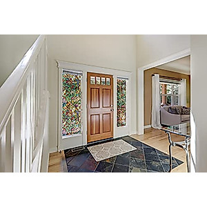 d-c-fix Window Privacy Film Tulia Stained Glass Self-Adhesive Two Way Day and Night Decorative Vinyl Covering for Home Door Bathroom Decal Sticker 17.7" x 78.7"