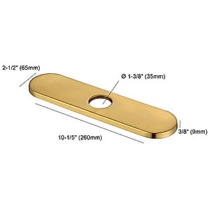 AguaStella AS60BG Brushed Gold Pull Down Kitchen Faucet and ASD52BG Brushed Gold Deck Plate Combination