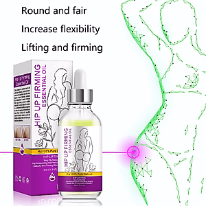 Hip Lift Up Essential Oil, Butt Firming Enhancement Essential Oil for Women, Natural Herbal Hip Lift Buttock Massage Oil, Butt Cellulite Removal, Firming & Lifting Fast (1 Pack)