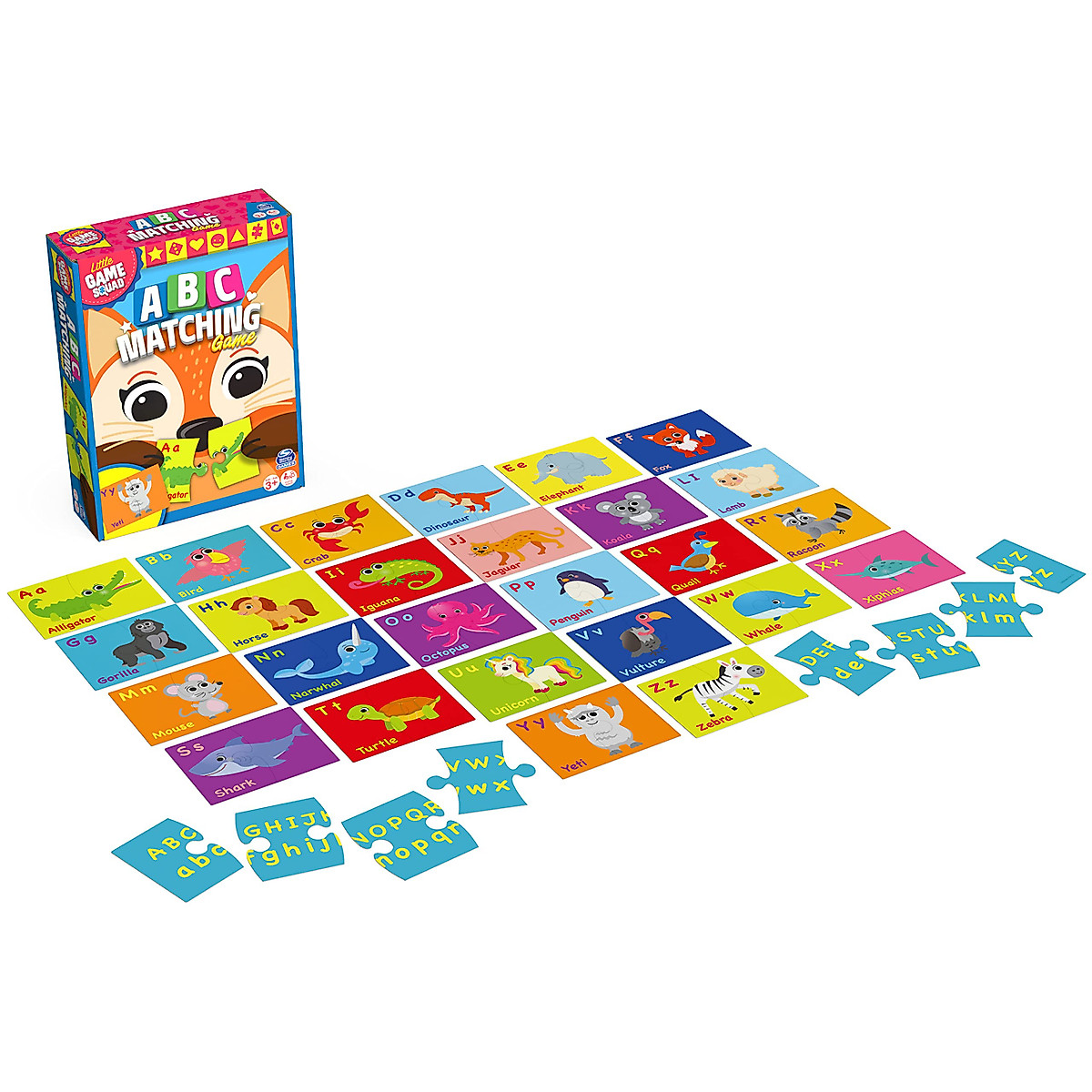 SPIN MASTER GAMES Spin Master Match and Learn Puzzle Game Bundle for Learning Basic Education Skills, for Families and Kids Ages 3 and up