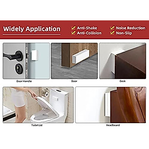 DIYIIRON EVA Foam Headboard Stoppers Bed Stopper,Anti-Vibration Soundproof Pads for Bed Frame/Headboard,Self Adhesive Furniture Pads