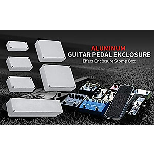DaierTek 5pcs 1590B Guitar Pedal Enclosure Aluminum Diecast Stomp Box Case 112x61x32mm Toggle Switch Box