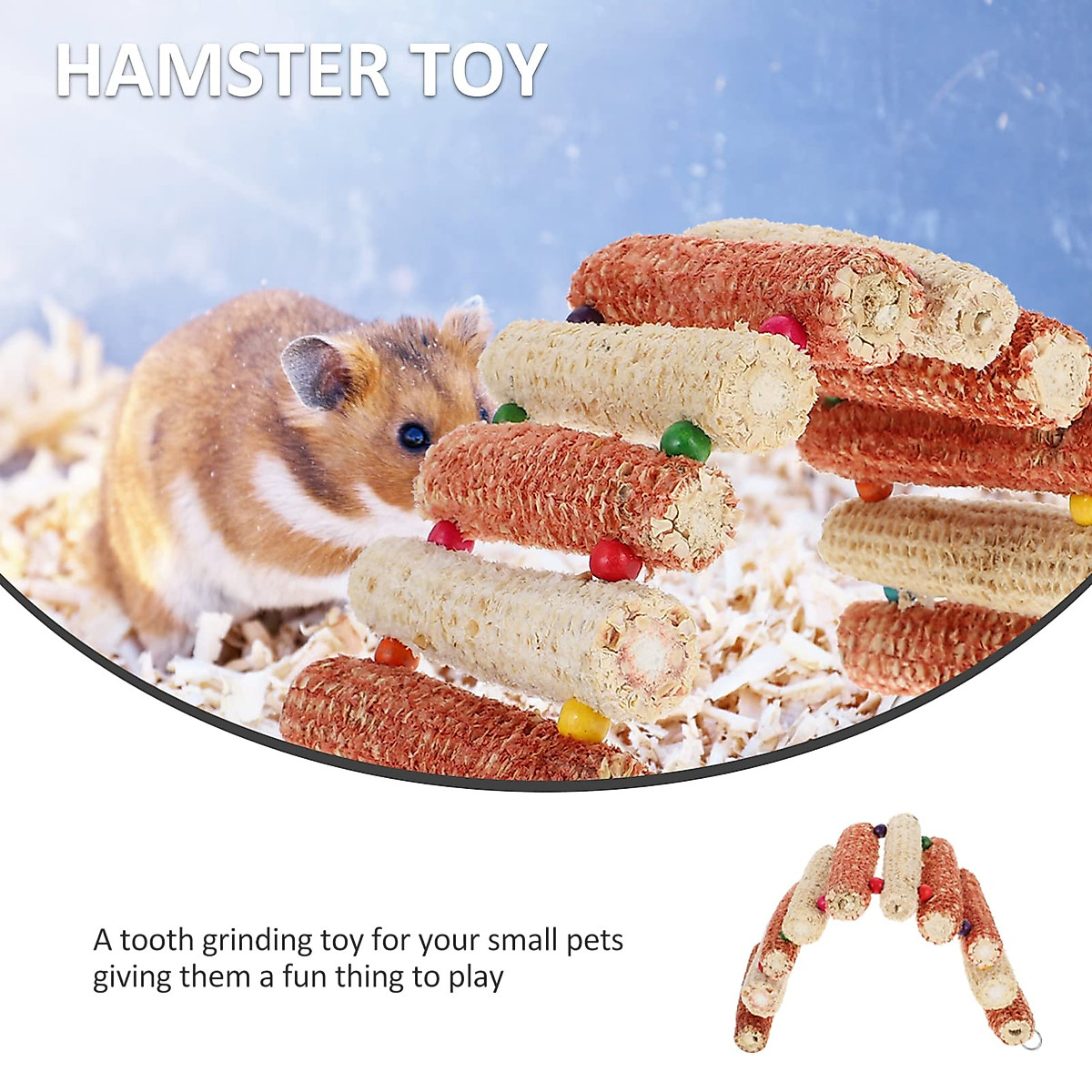 Mipcase Hamster Toy Decorative Bunny Plaything Decorative Chinchilla Toy Bunny Supply Bunny Toy Hamster Accessory Decorative Hamster Plaything Wear-Resistant Chinchilla Plaything