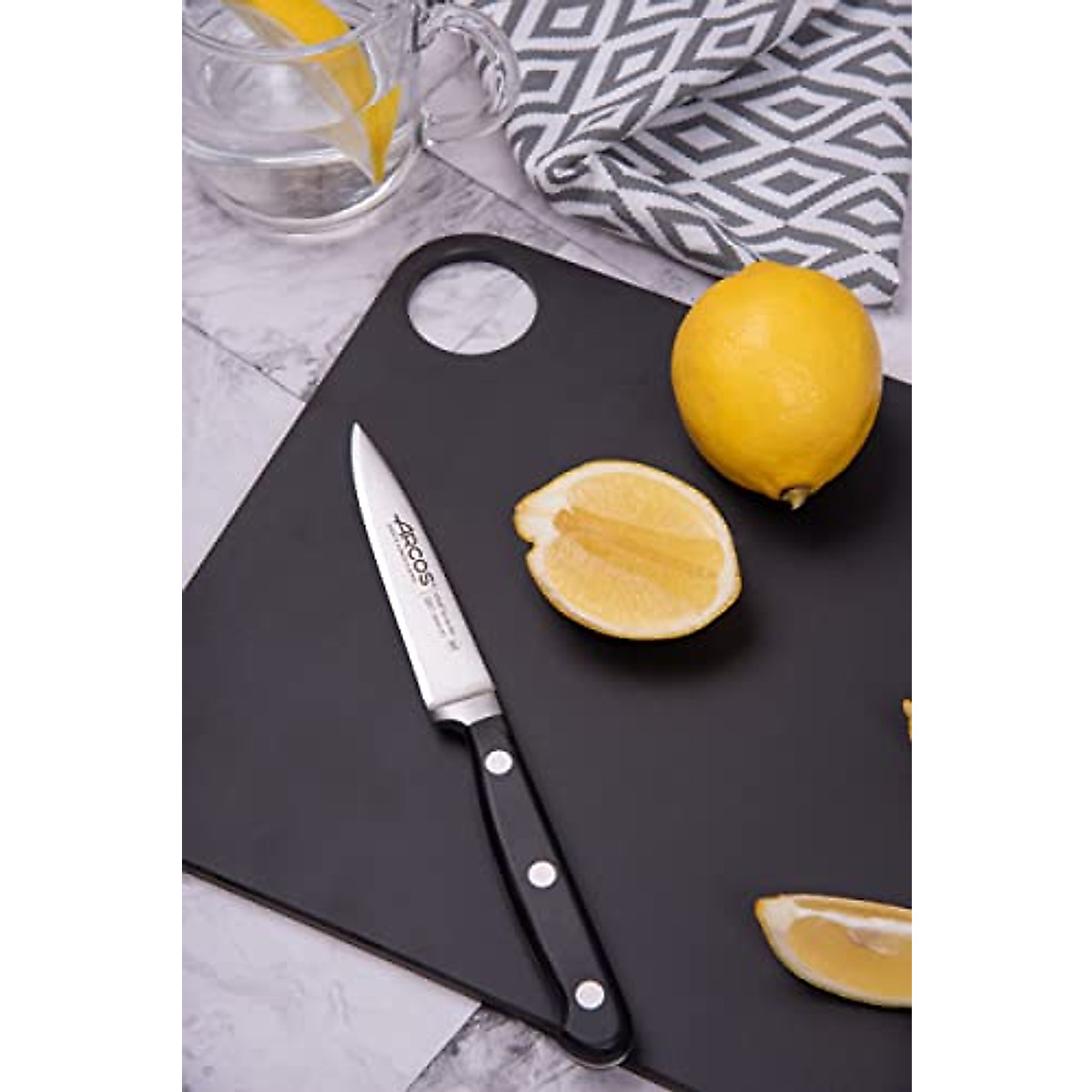 ARCOS Cutting Board 15x11 Inch Resin and Cellulose Fibre 377x277 mm. 963 gr. Chopping Board. Series Tablas. Color Black