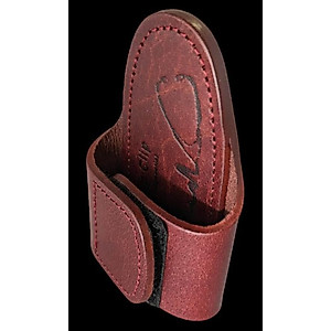 The HipClip – Handmade Leather Stethoscope Holder (Brown) Full Grain Leather