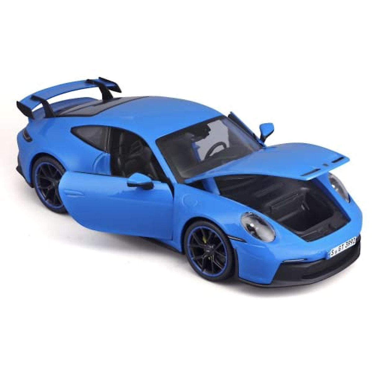 Maisto - 1/18 Scale Model Compatible with Porsche 911 GT3 2022 Die-Cast Scale Model Sports Car Miniature (Blue)