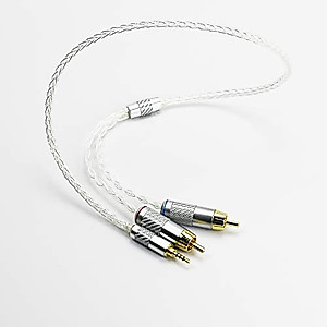 NewFantasia 2.5mm TRRS Balanced Male to Dual RCA Male Audio Adapter Cord Compatible with Astell&Kern KANN Alpha, for Onkyo DP-X1A, for FIIO X5III, for iBasso DX200 2.5mm to 2 RCA Balanced cable 1m/3ft