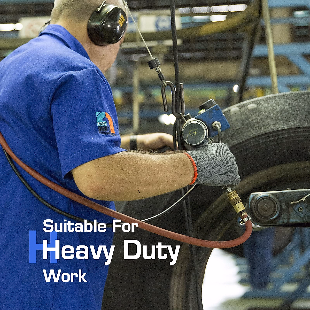 Infimor Work Gloves for Men 6 Pairs Large, Rubber Latex Texture Coated Safety Gloves, Heavy Duty Mechanic Gloves with Grip