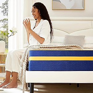 Queen Mattress, 14 Inch Memory Foam Mattress Queen for Back Pain, Gel Mattress in a Box, Made in USA, 5 Layers of Comfort, CertiPUR-US Certified