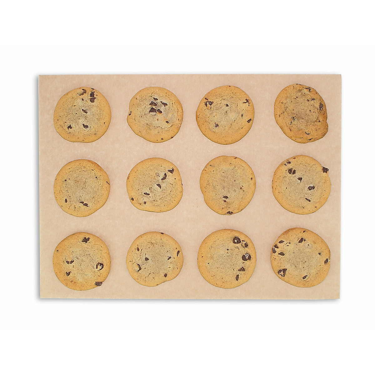 2dayShip Quilon Parchment Paper Baking Liner Sheets, Unbleached Brown, 12 X 16 Inches, 100 Count