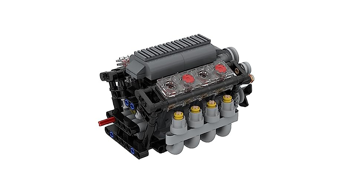 Build a Realistic V8 Engine Model - 568 Pcs Kit