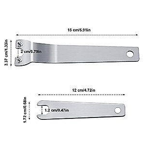 100mm Angle Grinder Replacement Parts - Angle Grinder Spanner wrench, Grinder Inner Flange Nut & Grinder Outer Flange Nut Compatible with Makita