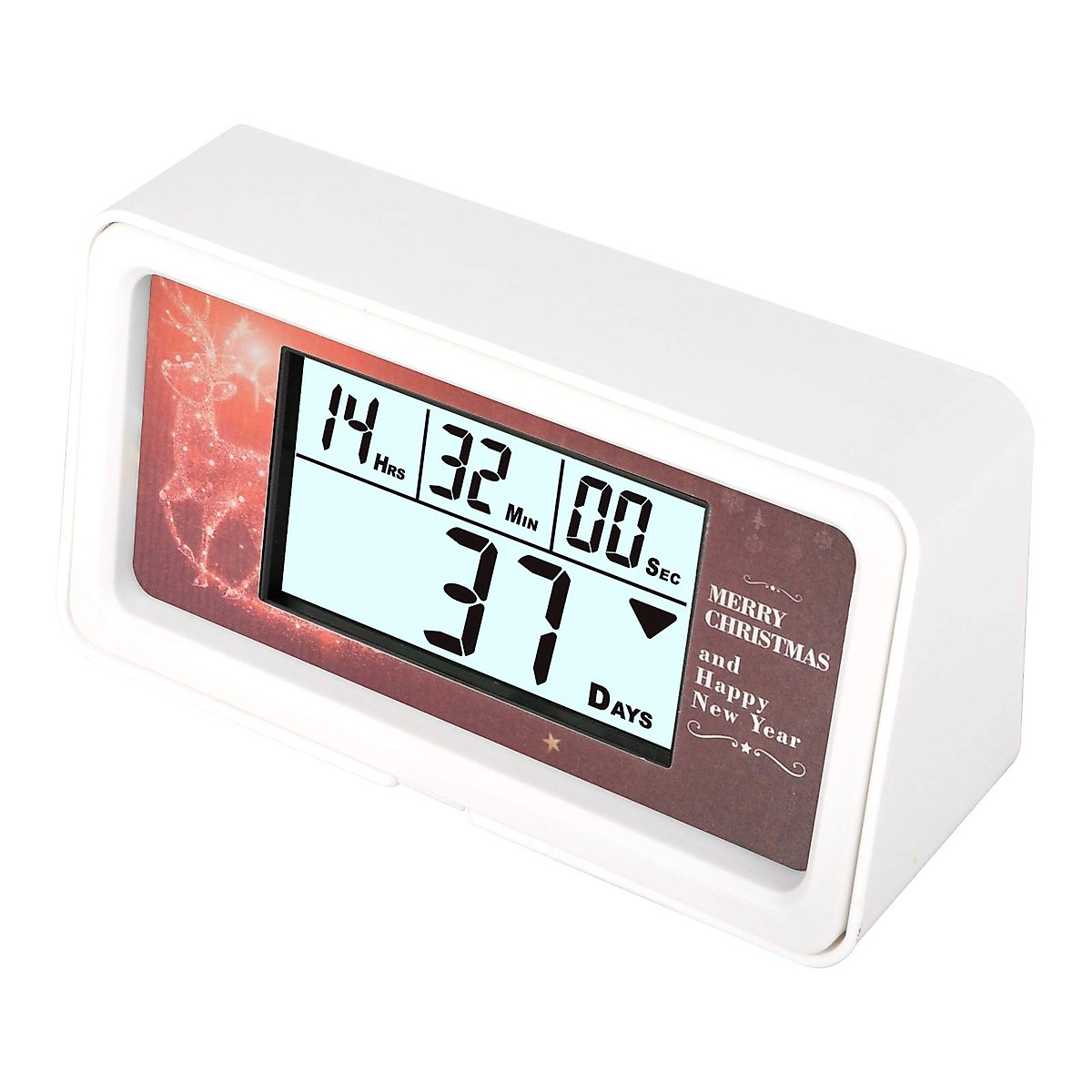 HonorMeet Digital Days Count-Down Timer, Daily Events Tracking, White Backlight Display, Alarm Reminder,Replaceable Frame Cards for Wedding Retirement Festival Anniversary Graduation.(200-white)