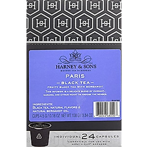 Harney and Sons Paris Black Tea Capsules, 24 Count