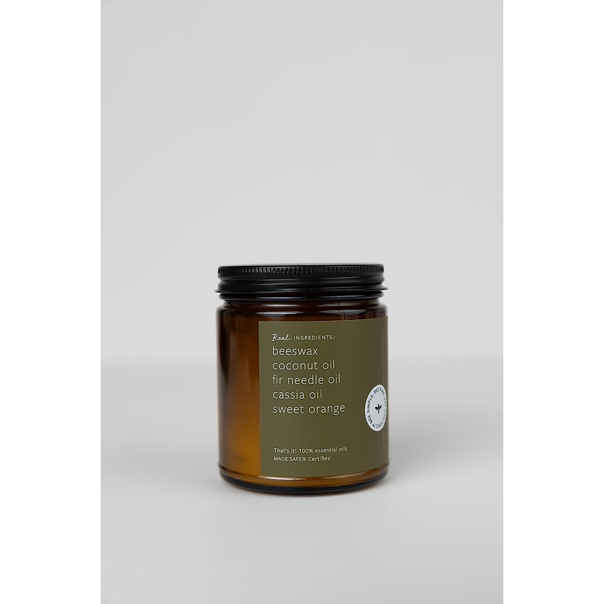 Fontana Candle Company - Cinnamon Orange Clove | Lightly Scented Candle | Made from Beeswax and Coconut Oil | Essential Oil | Wood Wick | Long Lasting | Clean Burn and Non Toxic