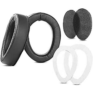 YunYiYi Replacement Earpad Cups Cushions Compatible with Sennheiser HD500 HD570 HD575 HD590 HD270 Headset Covers Earmuffs (PU Leather)