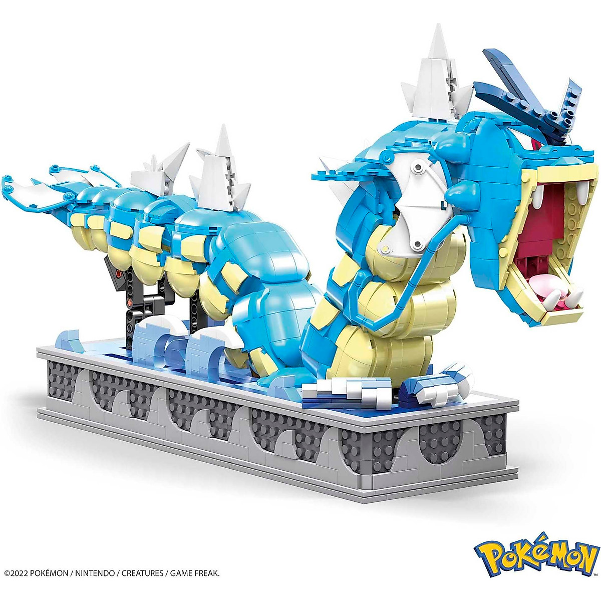 MEGA Pokémon Building Toys Set, Motion Gyarados with 2186 Pieces, Moving Mouth and Tail, for Kids or Adult Collectible