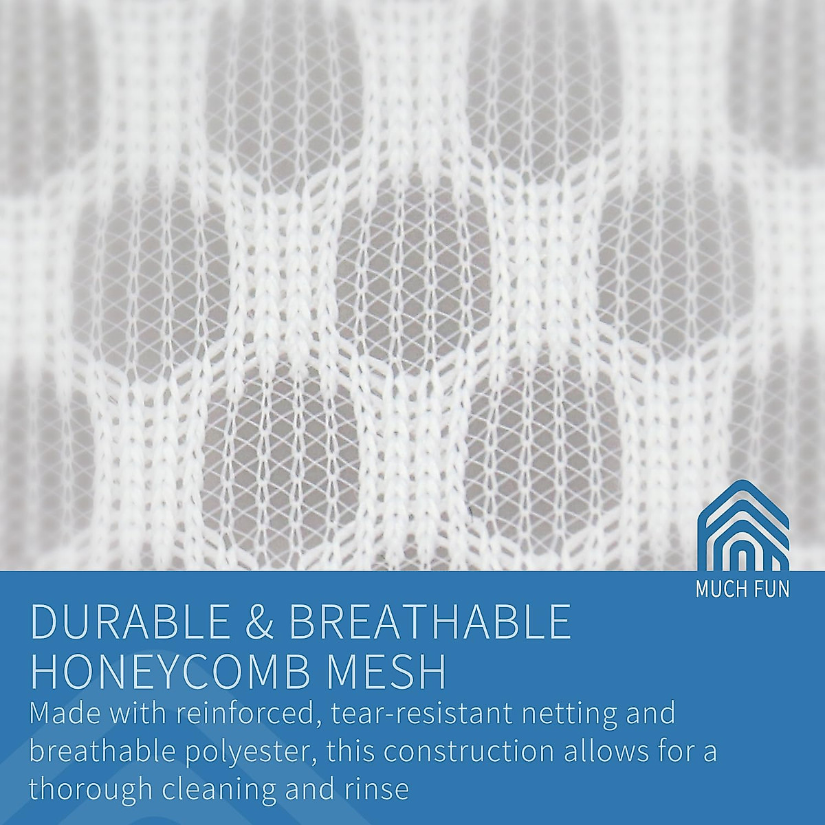 3Pcs Durable Honeycomb Mesh Laundry Bags for Delicates 12 x 16 Inches (3 Medium)