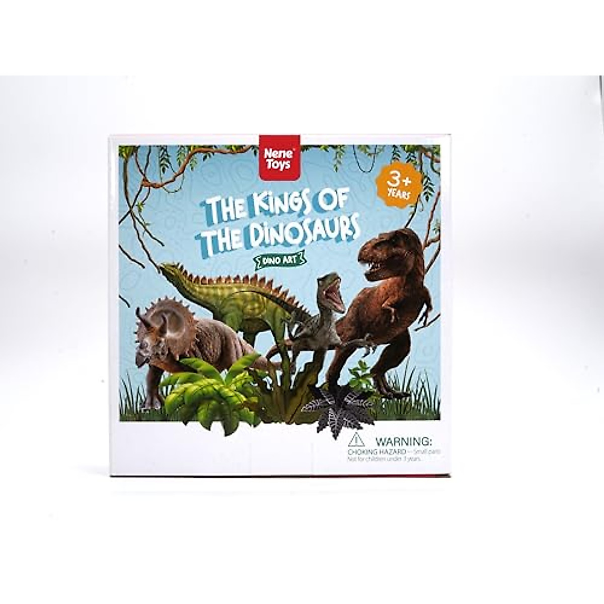 Nene Toys Dinosaur Painting Kit for Kids 3-7 Years [The Kings] – Includes 4 Museum Replicas, 2 Paint Sets, 2 Brushes, Educational Poster and Playmat – Art & Craft Paint Toy for Boys and Girls