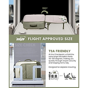 LOVEVOOK Laptop Backpack Purse for Women Waterproof Teacher Nurse Bag, 17.3 Inch Work Laptop Bag with USB Port, Business Travel Computer Backpack, Large College Bookbag, Beige-Khaki